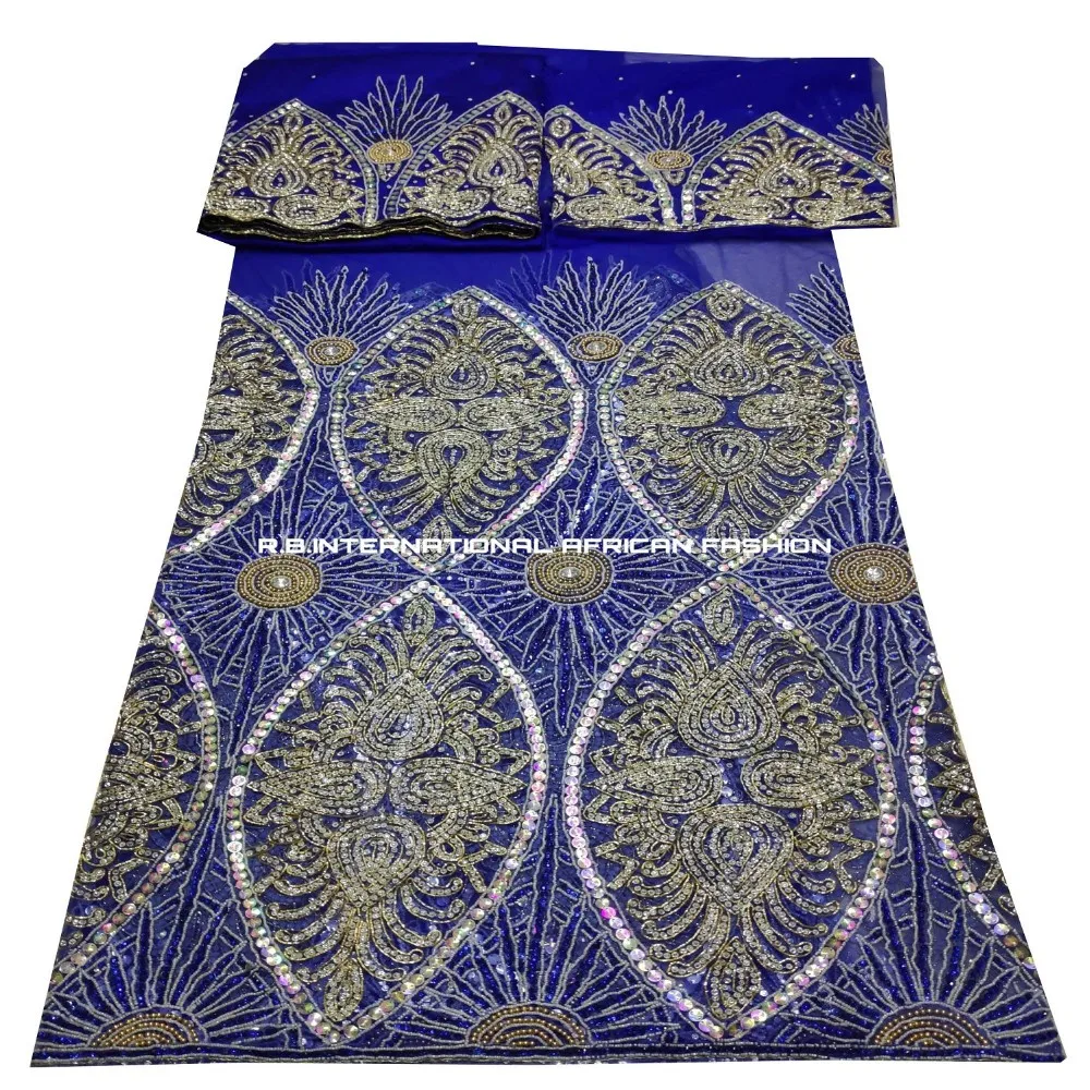 First Lady Heavy Beaded George Wrappers Nigeria African Fabrics George ...