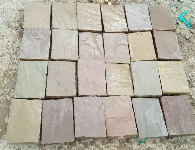 DYB Multicolor Sandstone Cobble Stones for Outdoor Pathways
