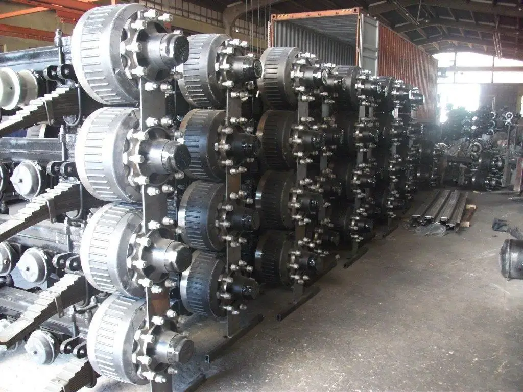 Leaf Or Air Springs Heavy Duty Trailer Suspensions And Axle Trailer ...
