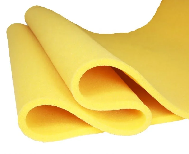 Yellow High Density Open Cell Silicone Foam Rubber Sheet