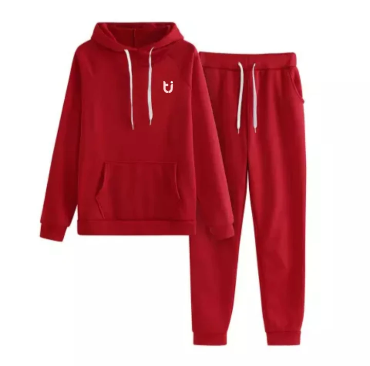 Track Suit 2 Piece Set Women Cotton Fleece Polyester Fleece Tracksuits ...