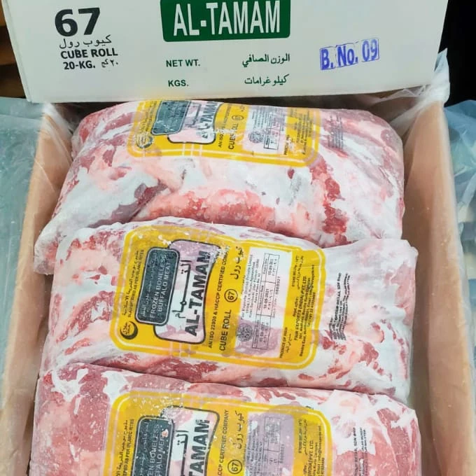أفضل لفة مكعبات لحم هندي طازج حلال مجمد بدون عظم لحوم جاموس لحوم جاموس ...