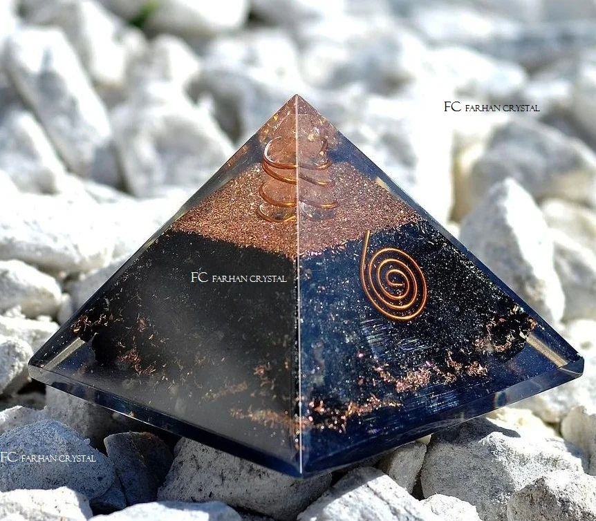 Rudraksha Orgone Pyramids - EMF Protection & Healing