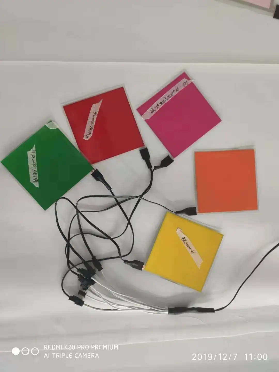 LED Panel 10x10cm EL Backlight - Animated Sound Active Flashing