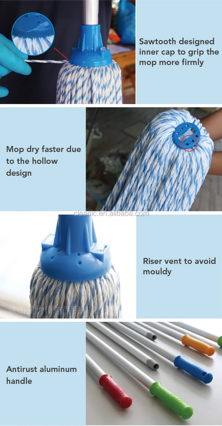 Cleanic Microfiber Mops - Durable, Sustainable, Efficient