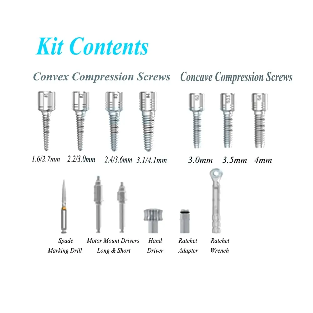 Dental Trephine Implant Drills Surgery Kit 8 Pcs Surgical Instruments ...