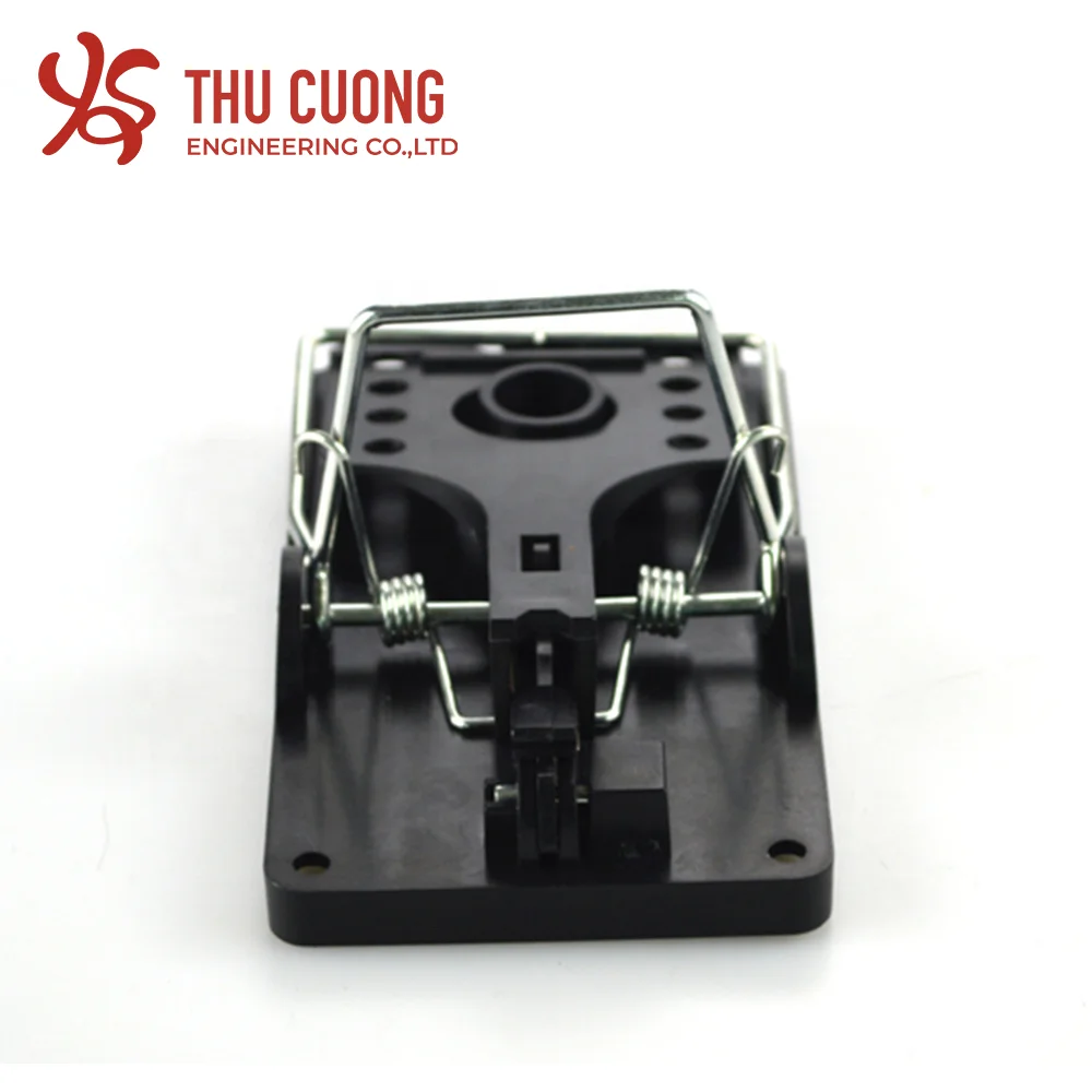 Highly Effective Traditional Black Plastic Rodent Snap Trap Quick Catch ...