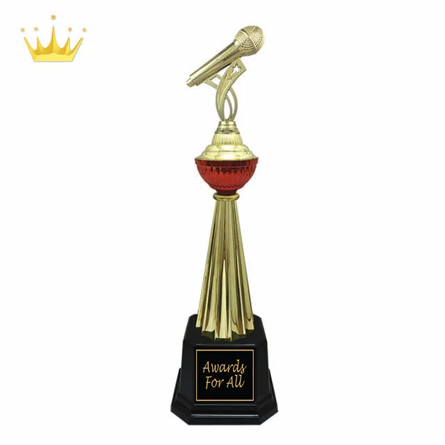 Durable Microphone Trophy with Cartoon/Love Design for Singing ...