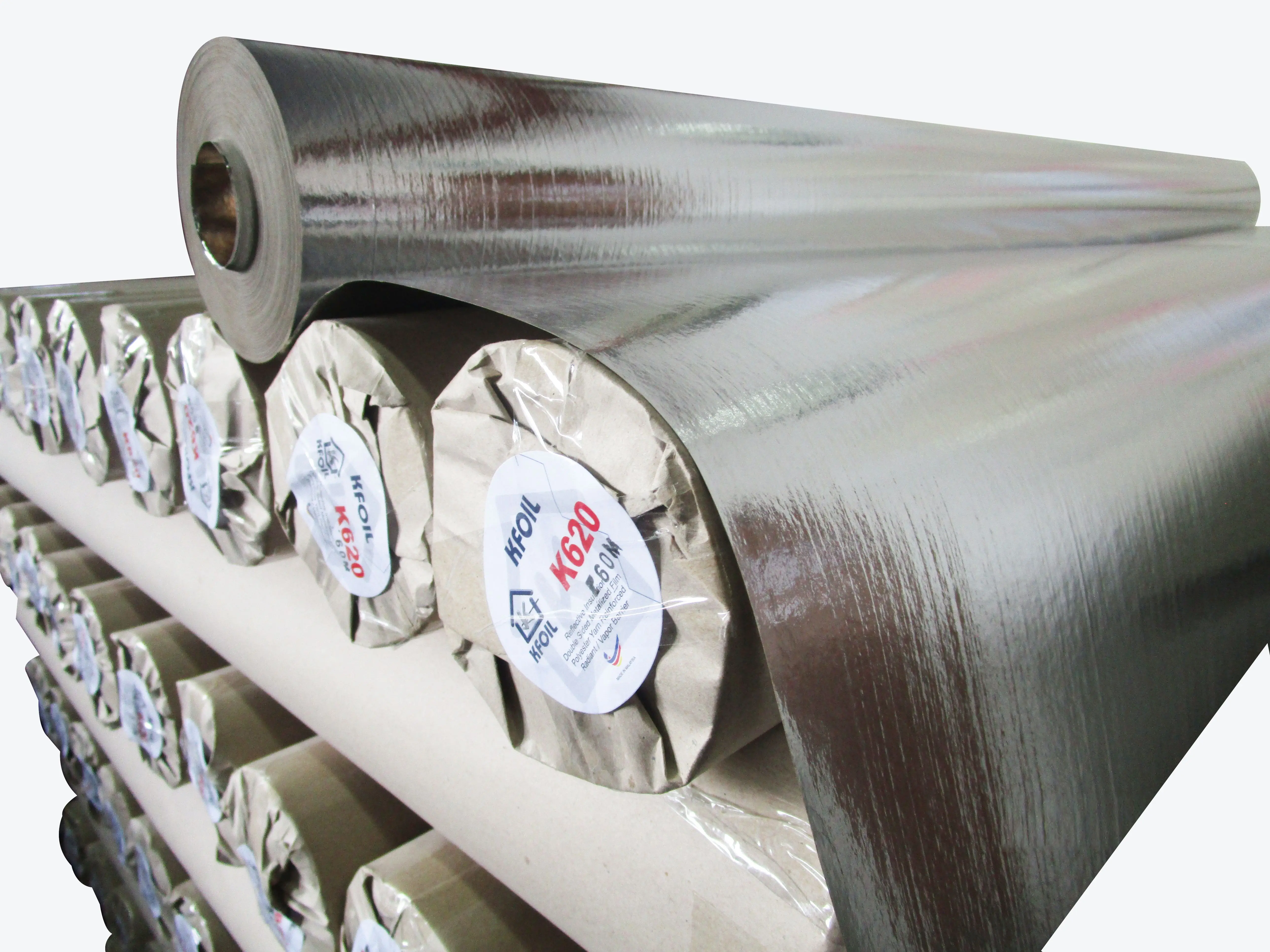 Building Insulation Wrap Double Sided Reflective Metalized Paper Film ...