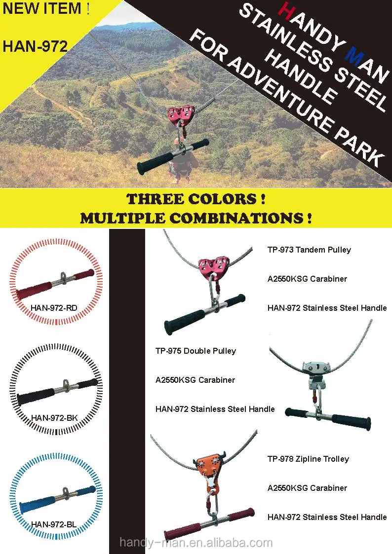 Flying Fox Trolley - Aluminum Alloy Pulley for Safety