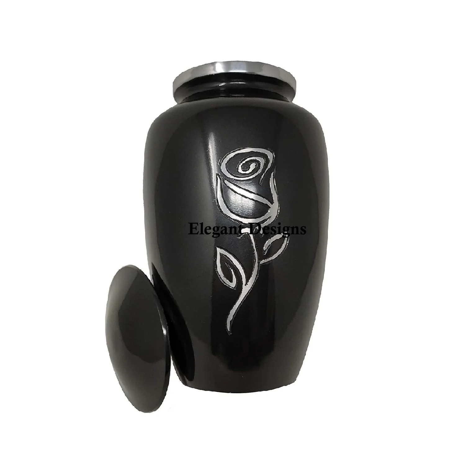 Luxury Grey Color Cremation Urn Traditional Design Table Ware Handmade ...