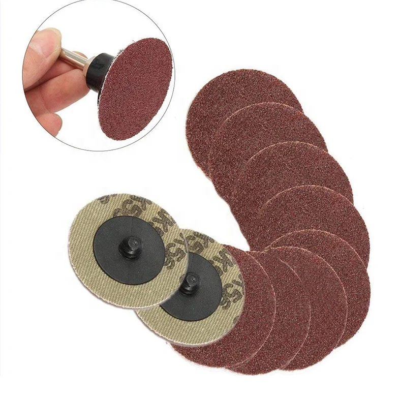 2 Inch Roll Rock Fiber Sanding Disc Aluminum Oxide Quick Change Discs ...