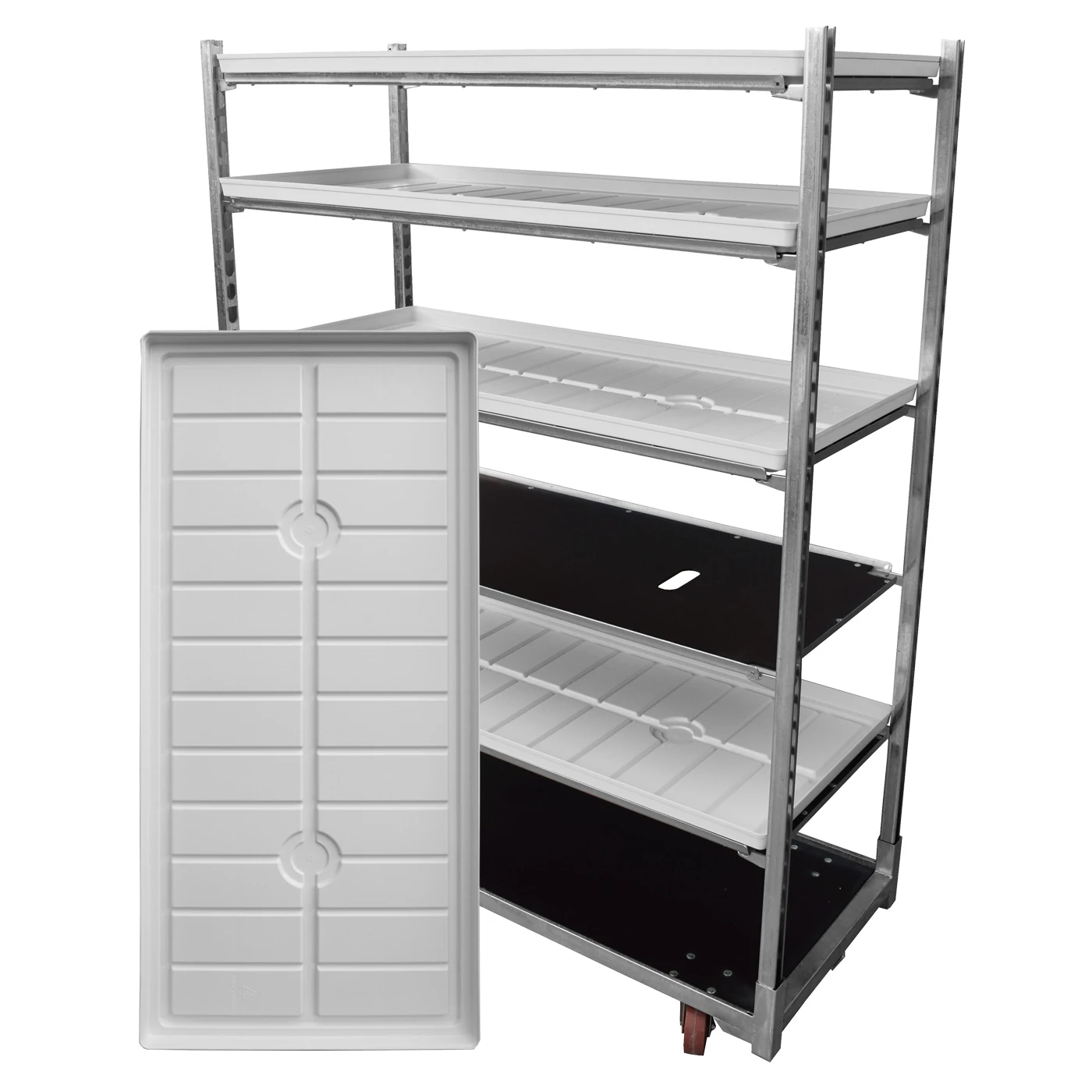 Danish Cart Grow Nursery Greenhouse Seedling Trolley Tools Water Tray ...