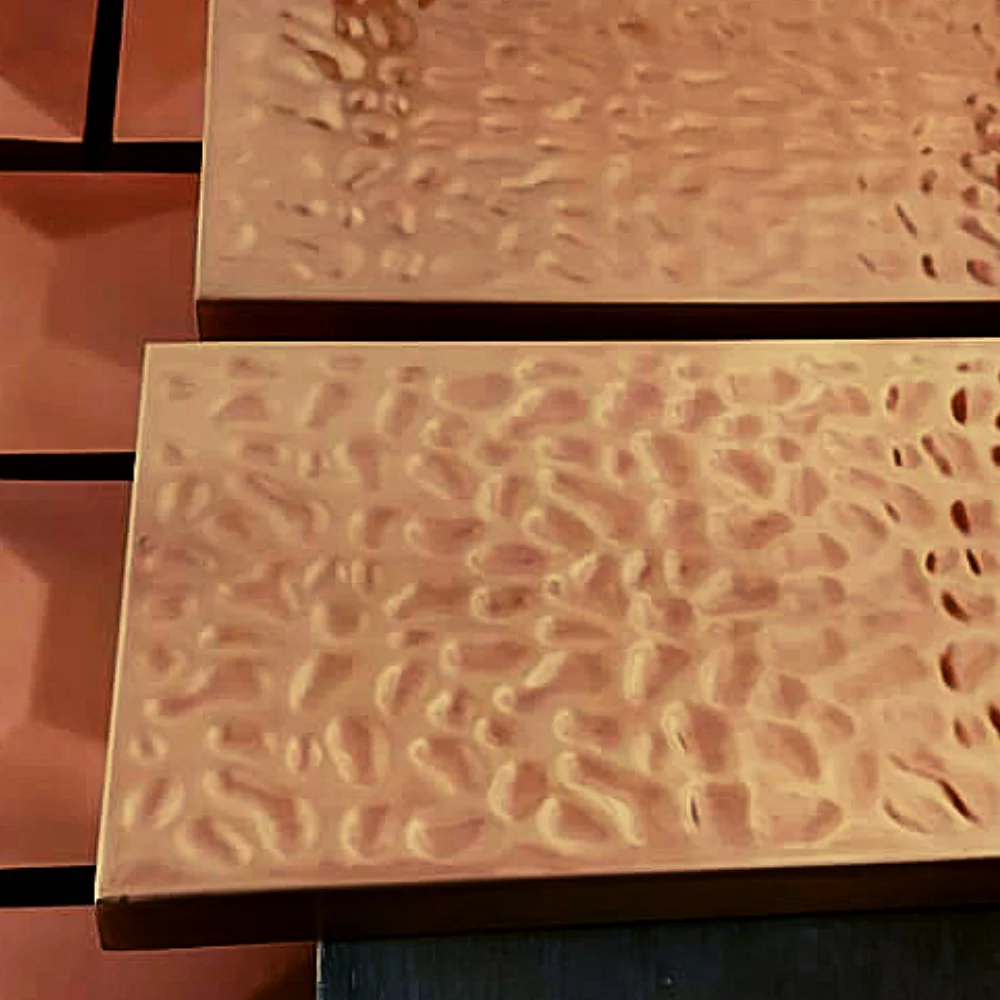 Hammered Copper Sheet Wall Cladding Decorative Metal Sheet For Wall And ...