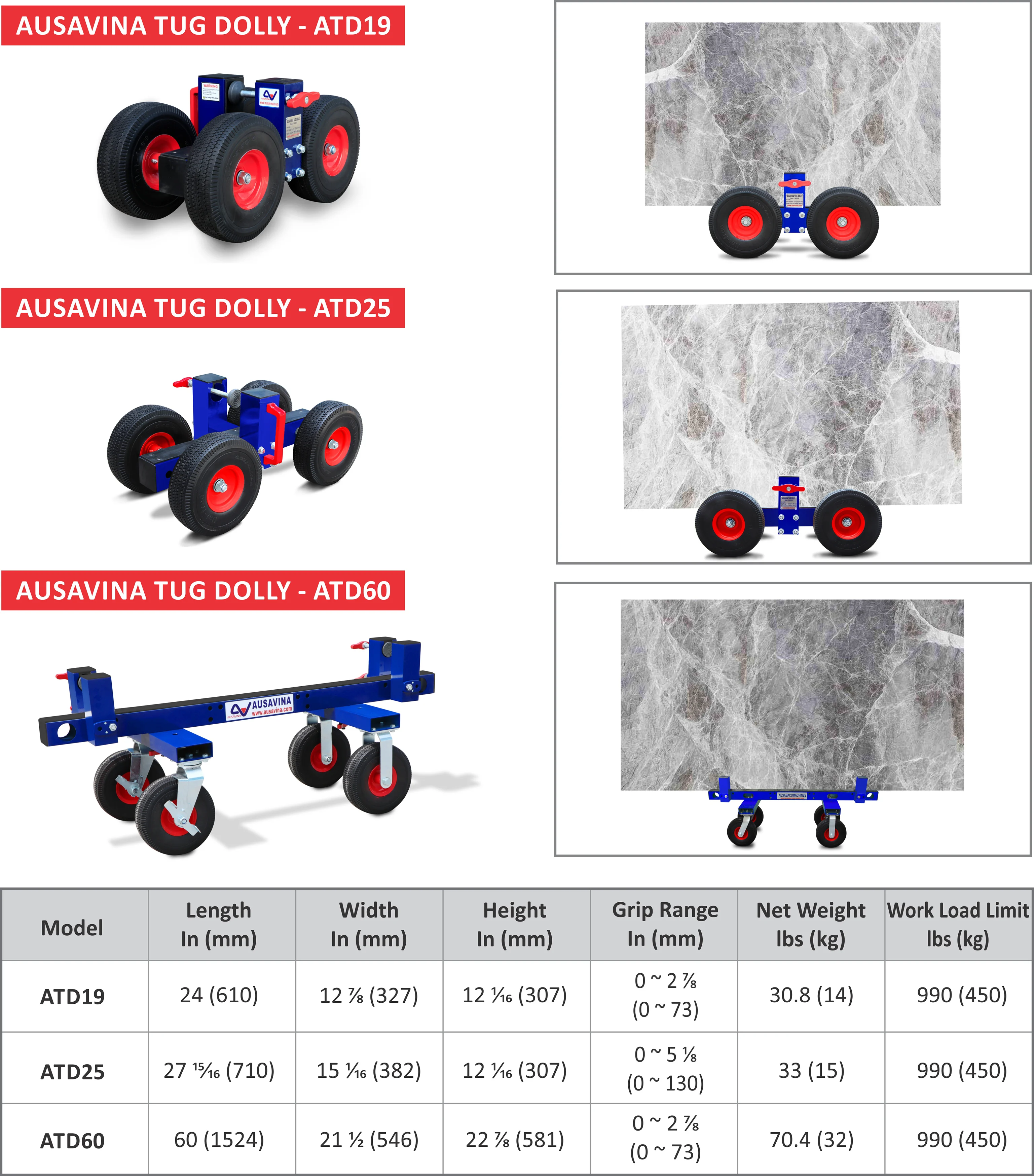 AUSAVINA VIETNAM TOOLS TUG DOLLY moving for glass transportation dolly ...