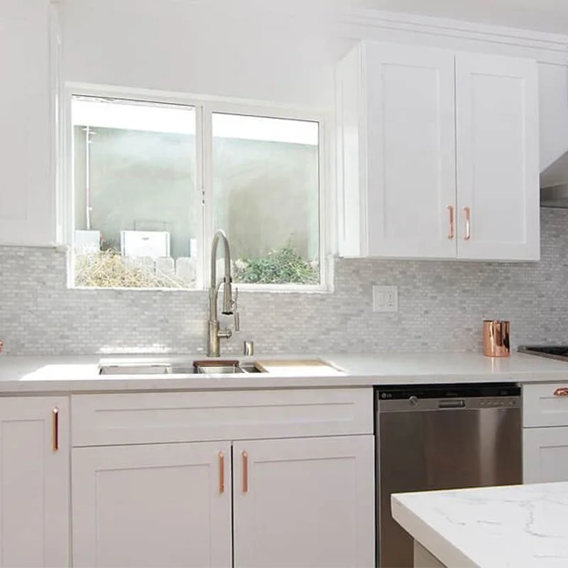 Modern Modular Plywood Carcass Kitchen Cabinets - Solid Wood