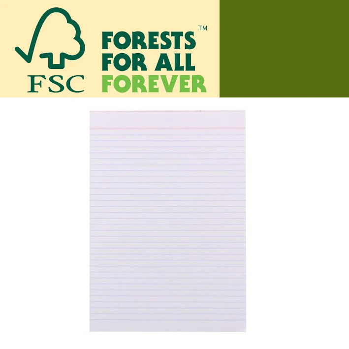 Letter/a4 Size Super Bank Ruled 80 Sheets/160 Pages Paper Writing Pad ...