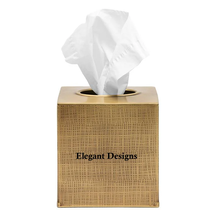 Gold Metal Tissue Box High Class Quality Affordable High Selling Tissue ...