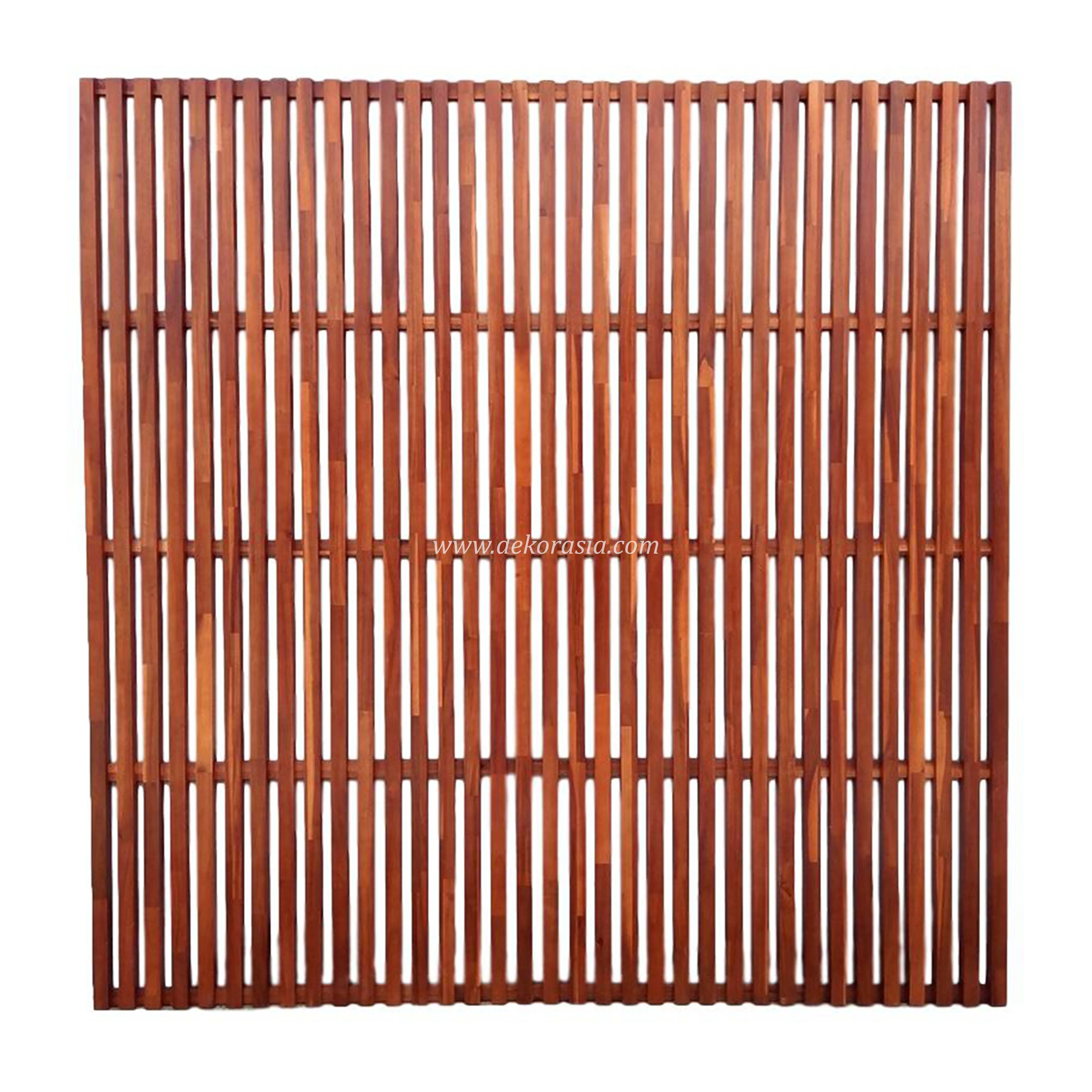 Vertical Standard Wood Screen, Wood Panels Kruing (Dipterocarpus ...