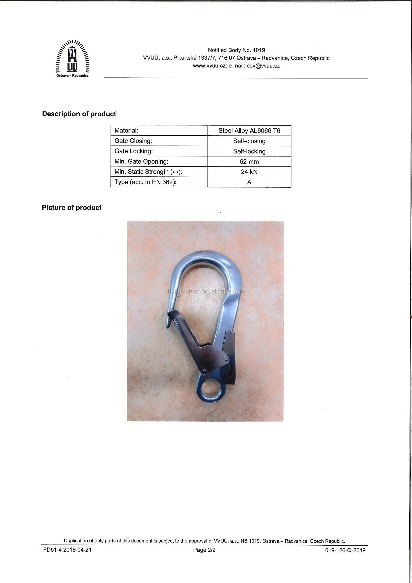 CE Certified Forged Aluminum Rebar Hook - Standard Quality