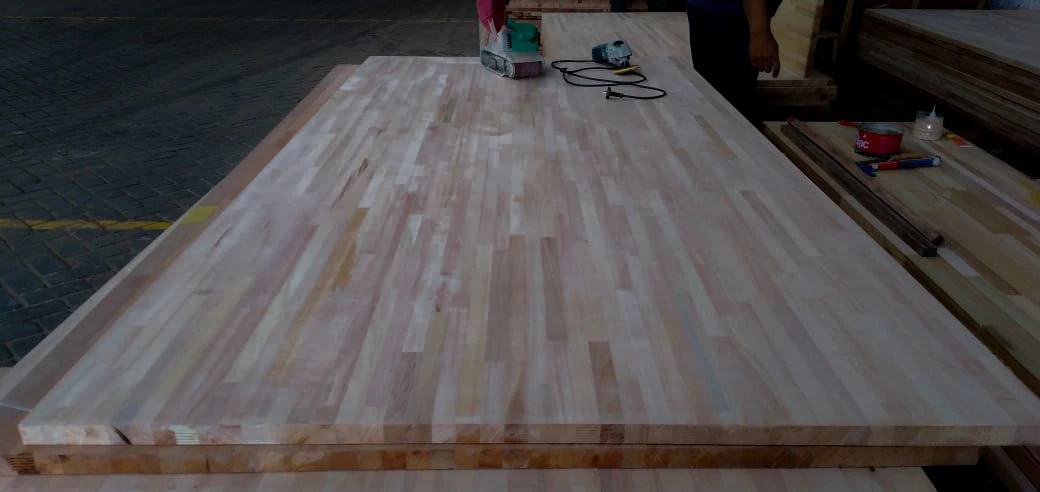 Meranti Wood Board - Modern Dining Table Set for Villa