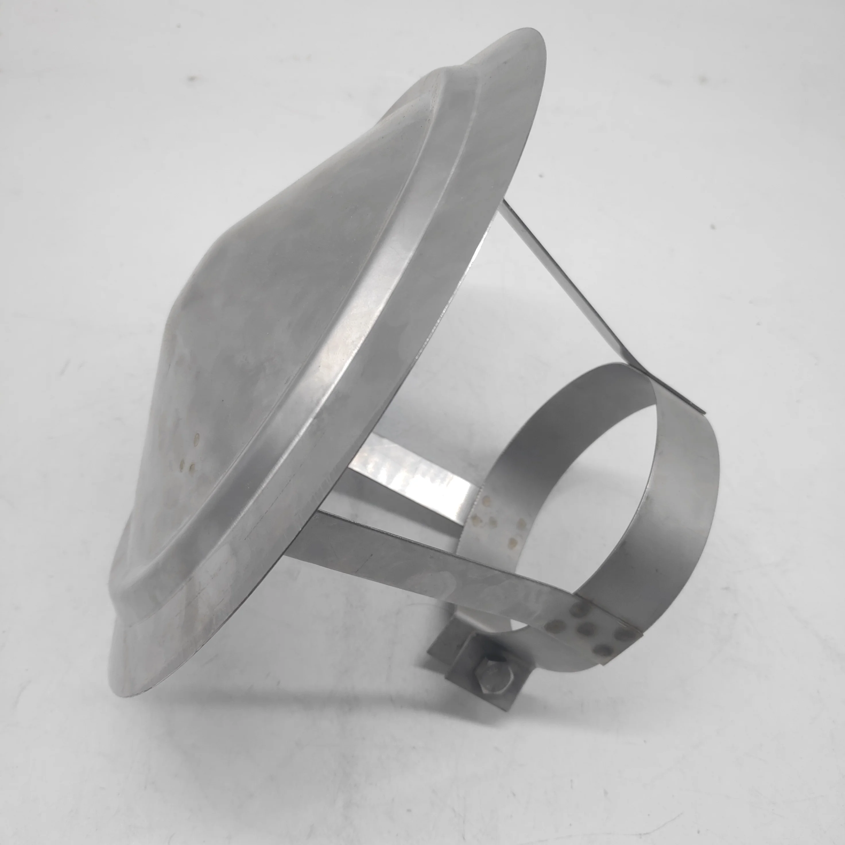 Durable Round Roof Rain Cap - HVAC Vent in Galvanized Steel