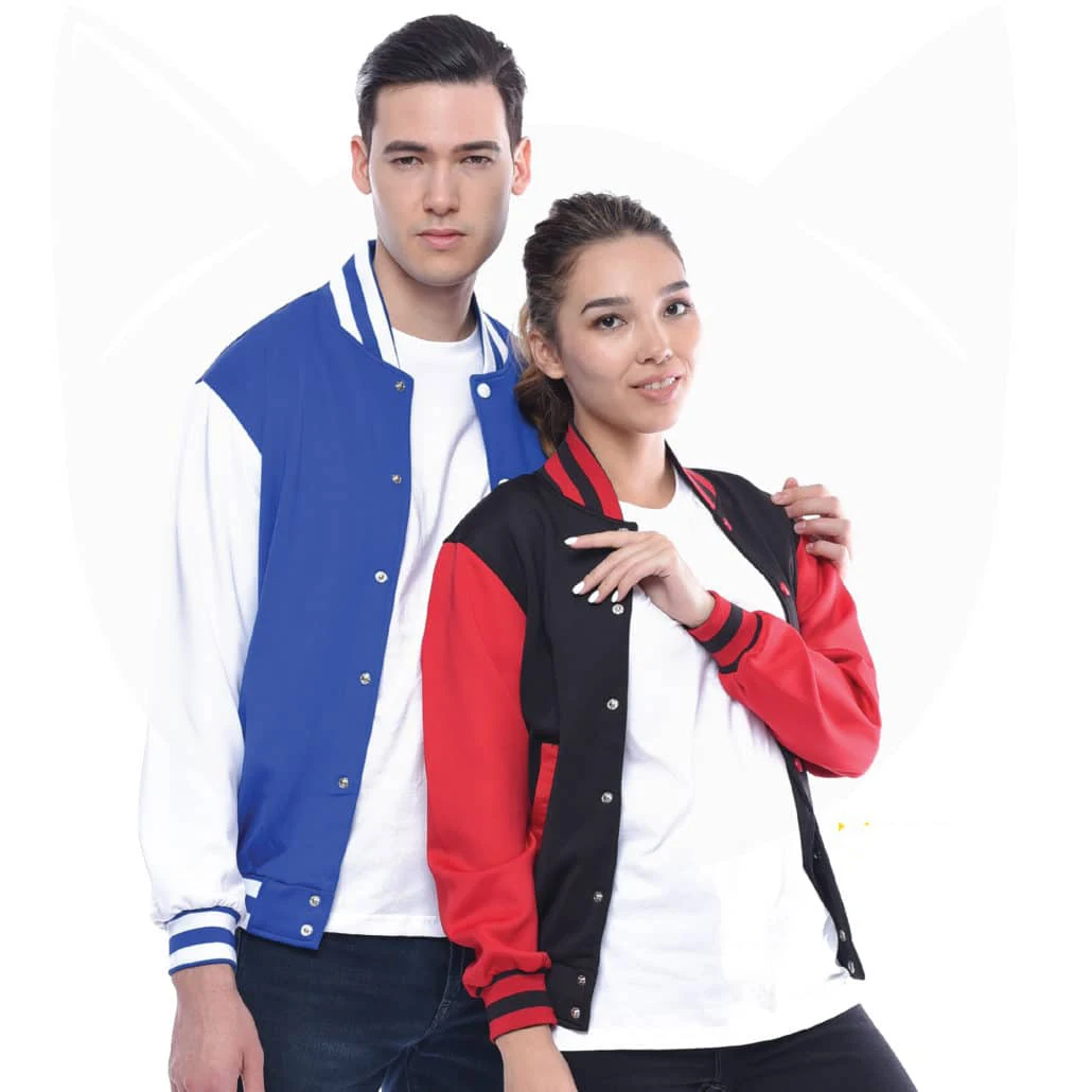 Women Collar Varsity Jacket Over Sized Letterman Breathable Light ...