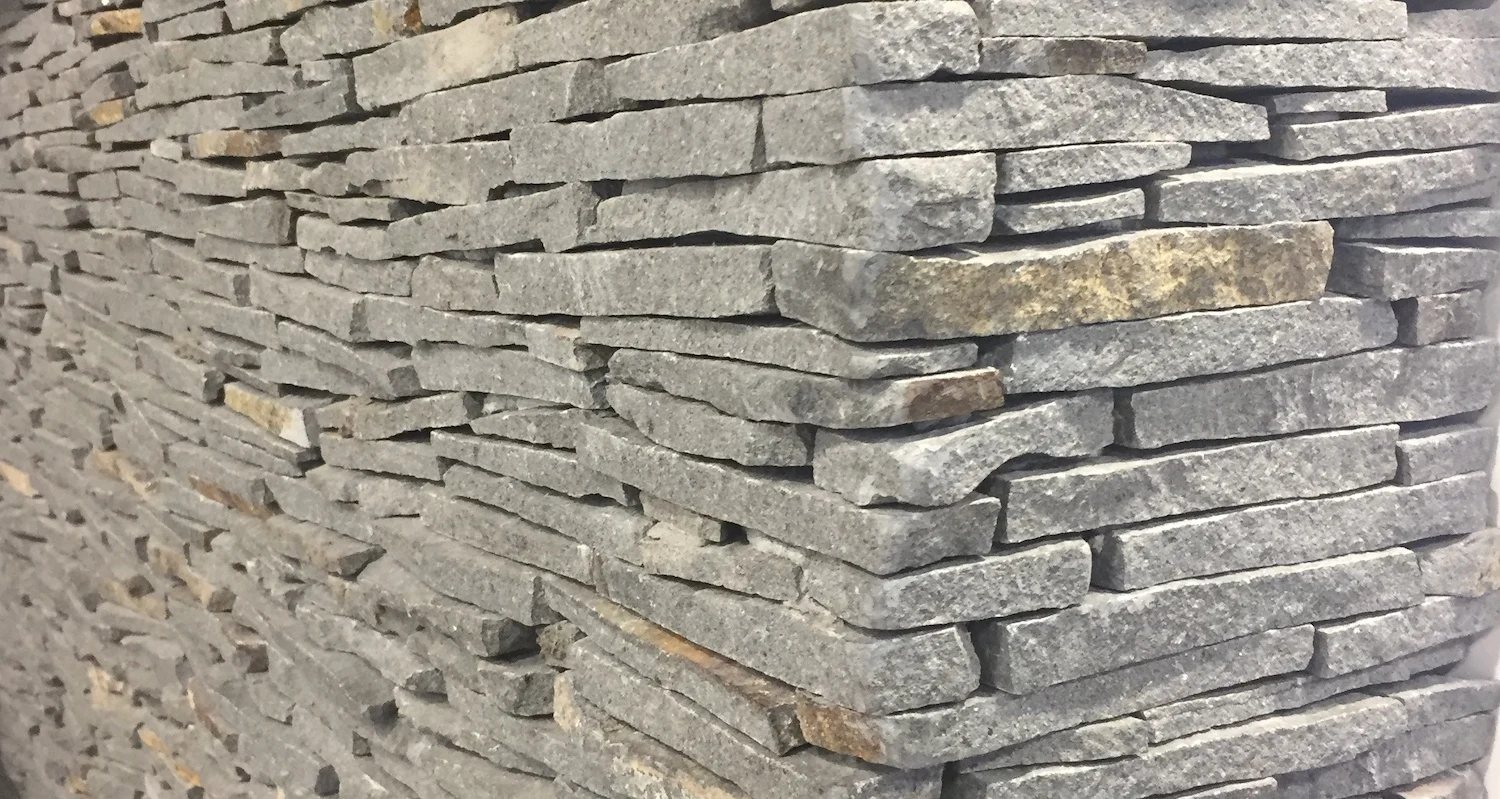 Natural Split Ledge Grey Stone Veneer for Wall Cladding