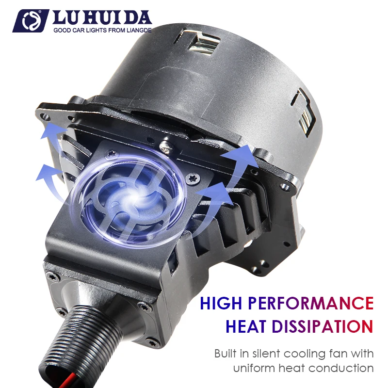 DIKAM China Car Led Lights Bulbs - 55W H4 Bi Led Projector Lens