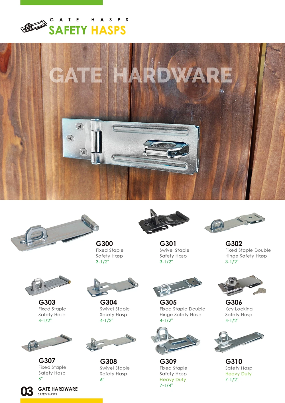 Secure Your Assets with Fixed Staple Double Hinge Safety Hasp