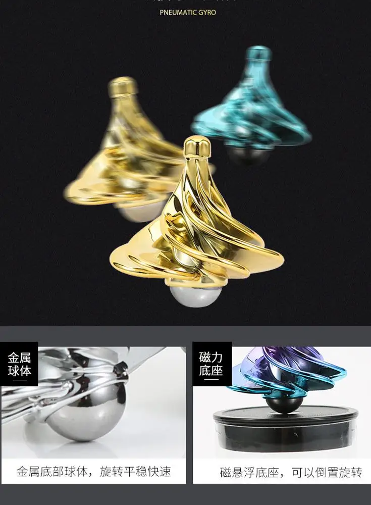 2020 Magnetic Suspension Air Blowing Fidget Spinner - STEM Education Toy