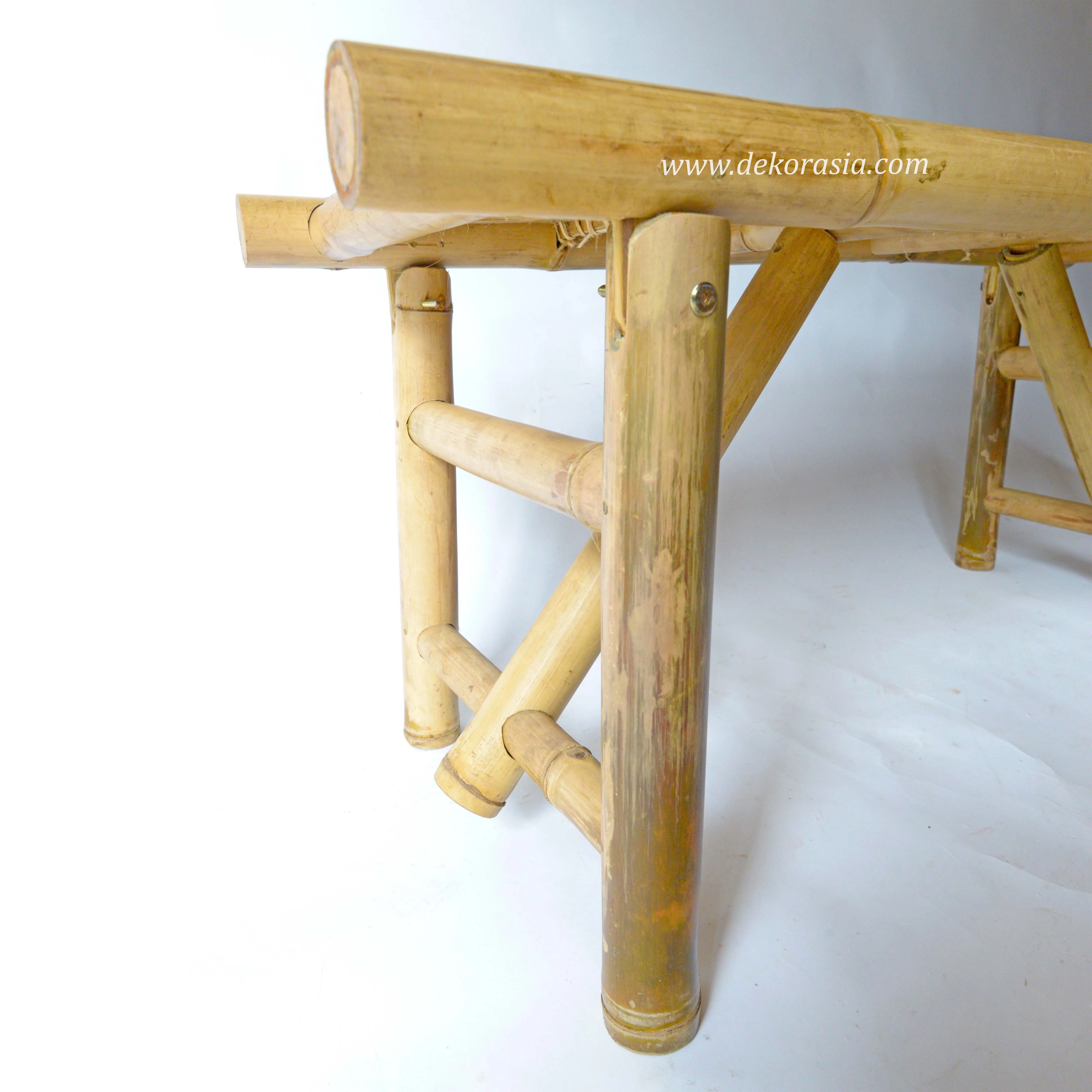 Natural Color Bamboo Bench, Bamboo Benches Furniture Living Room Bamboo ...