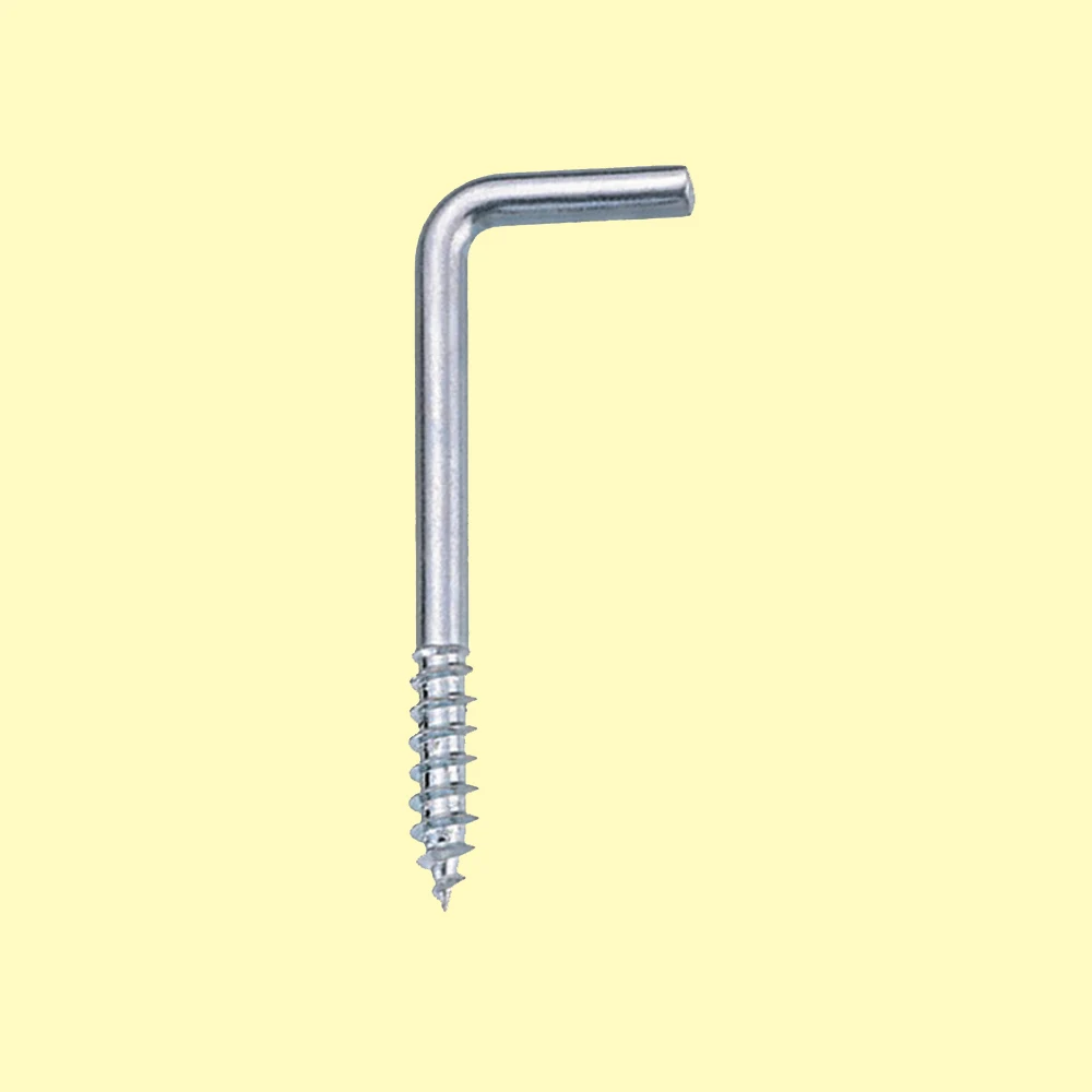 Steel Zinc Plated Square L Shaped Unshouldered Hook Screw - Buy Steel L ...