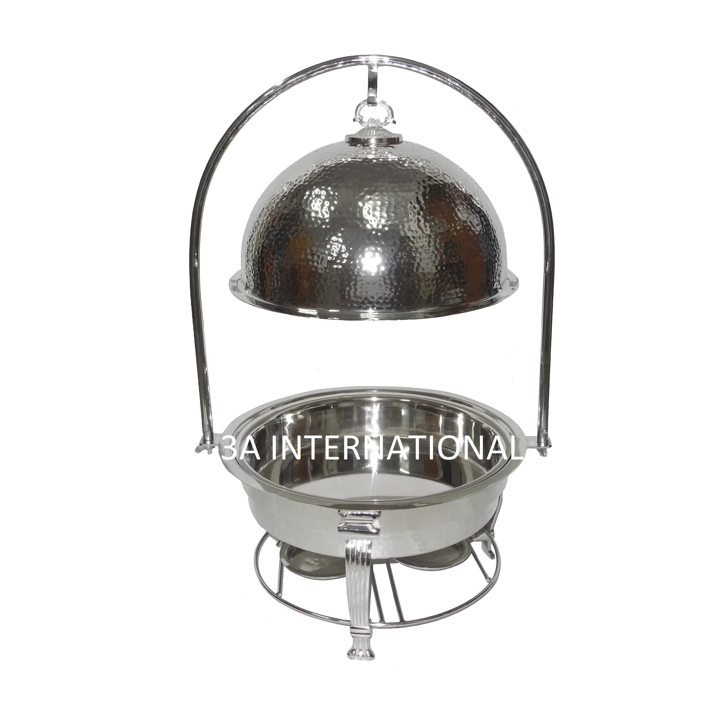 Stainless Steel Copper Shiny Metal Chafing Dish Golden Stand For Party ...