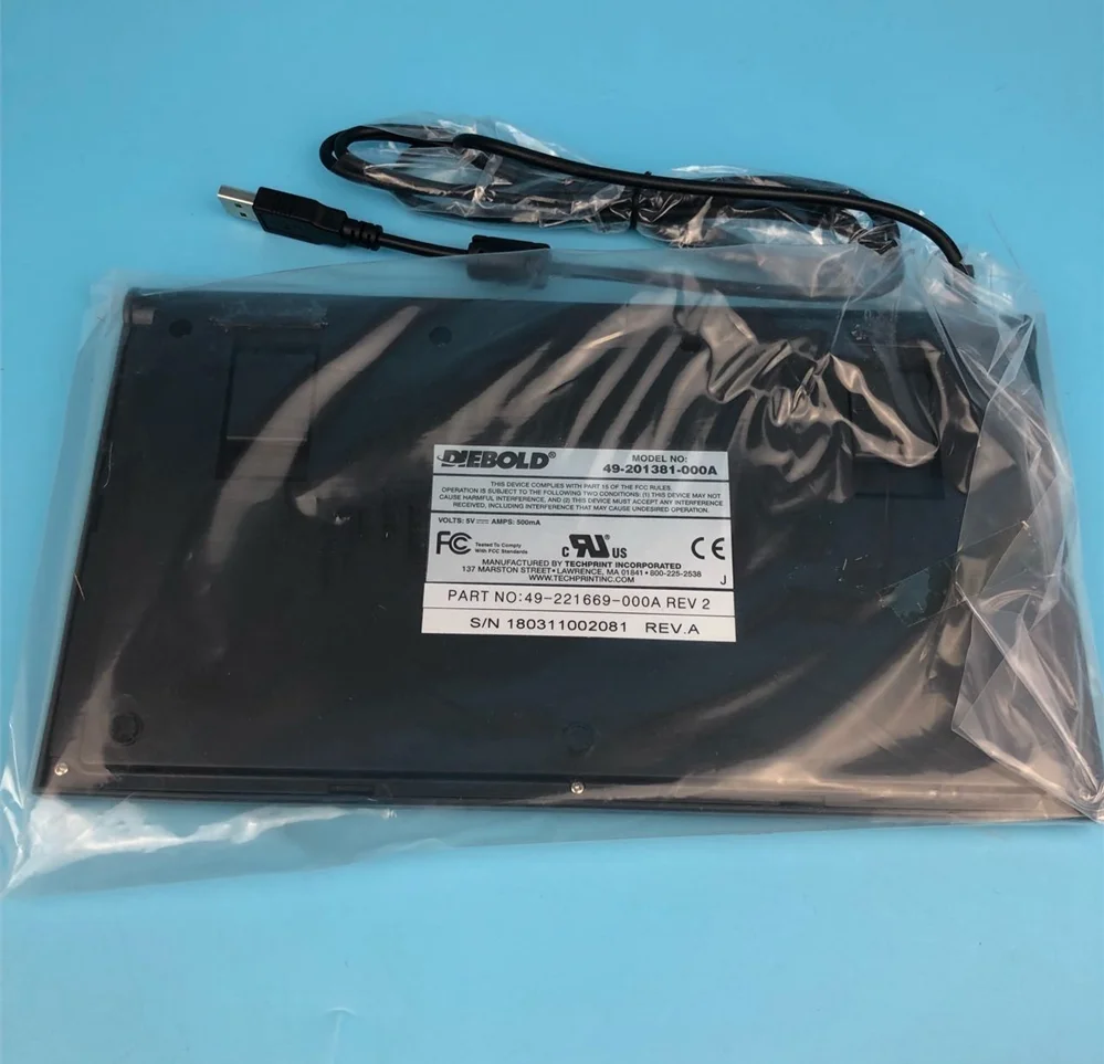 Diebold Opteva EPP Keyboard USB 49-221669-000A - Reliable ATM Access