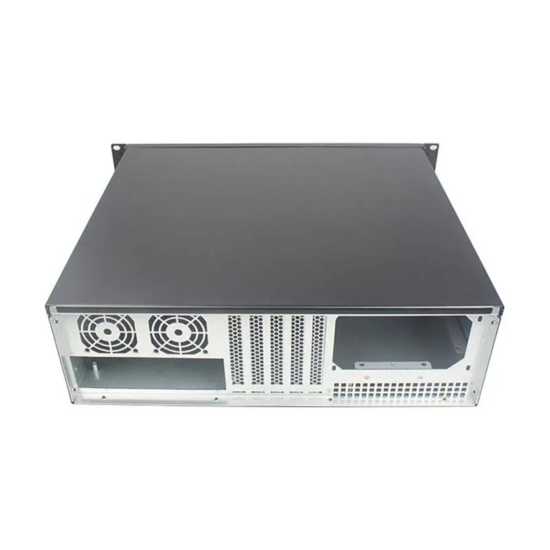 3U Rack Mount Server Chassis Case with Cooling Fans - ATX, 8 Hard Disk ...
