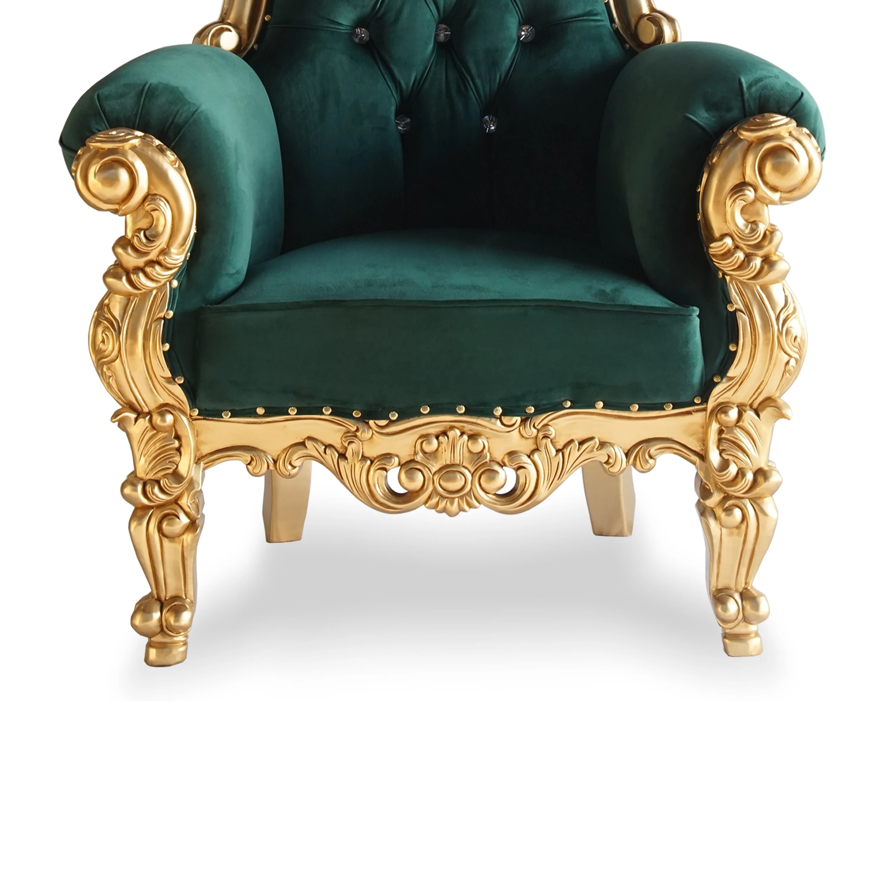 Luxury Green Throne Chairs - Perfect for Weddings & Events