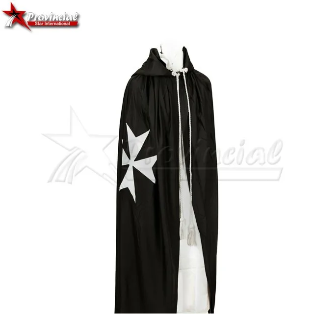 Masonic Knight of Malta Black Mantle - Customized Regalia