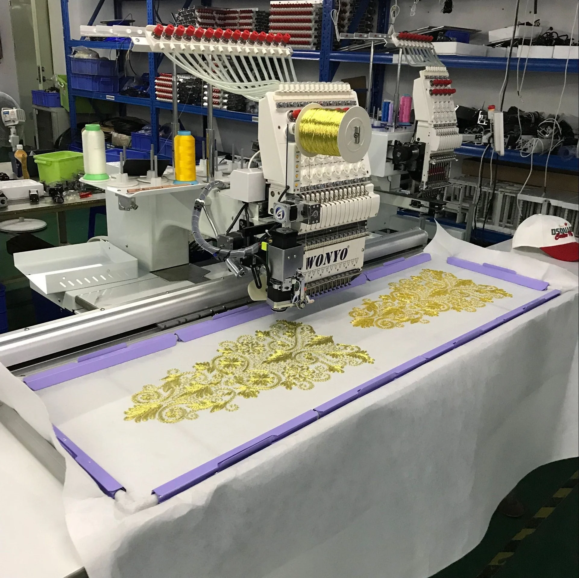 Wonyo Embroidery Machine - High Speed Single Head 12/15 Colors
