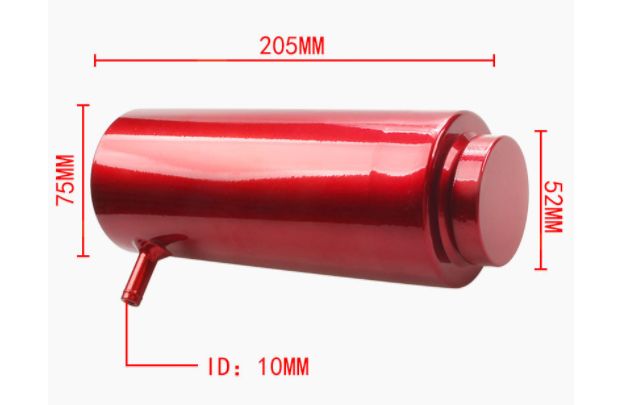 Universal Cylinder Radiator Coolant Overflow Expansion Tank With 1/16 ...