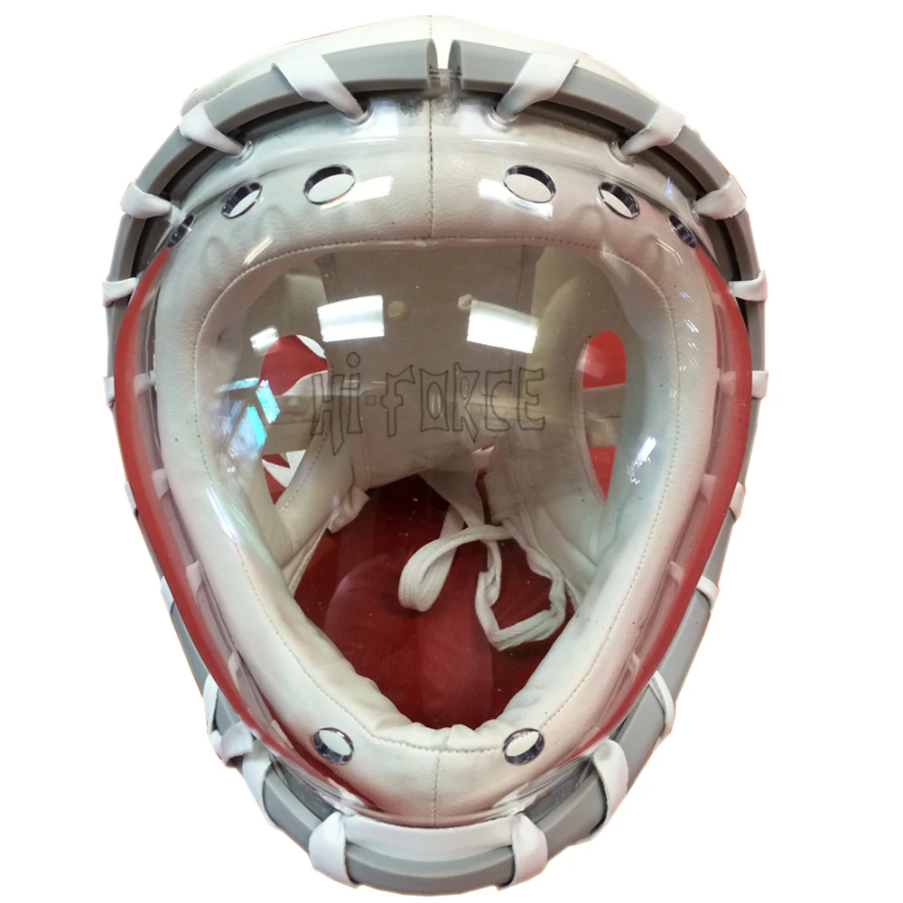 Kudo Head Guard - Full Face Mask PU Leather for Martial Arts