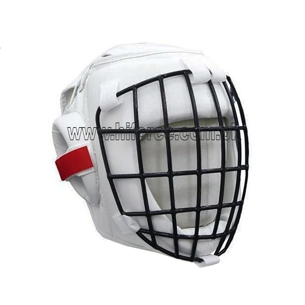 Kudo Head Guard - Full Face Mask PU Leather for Martial Arts