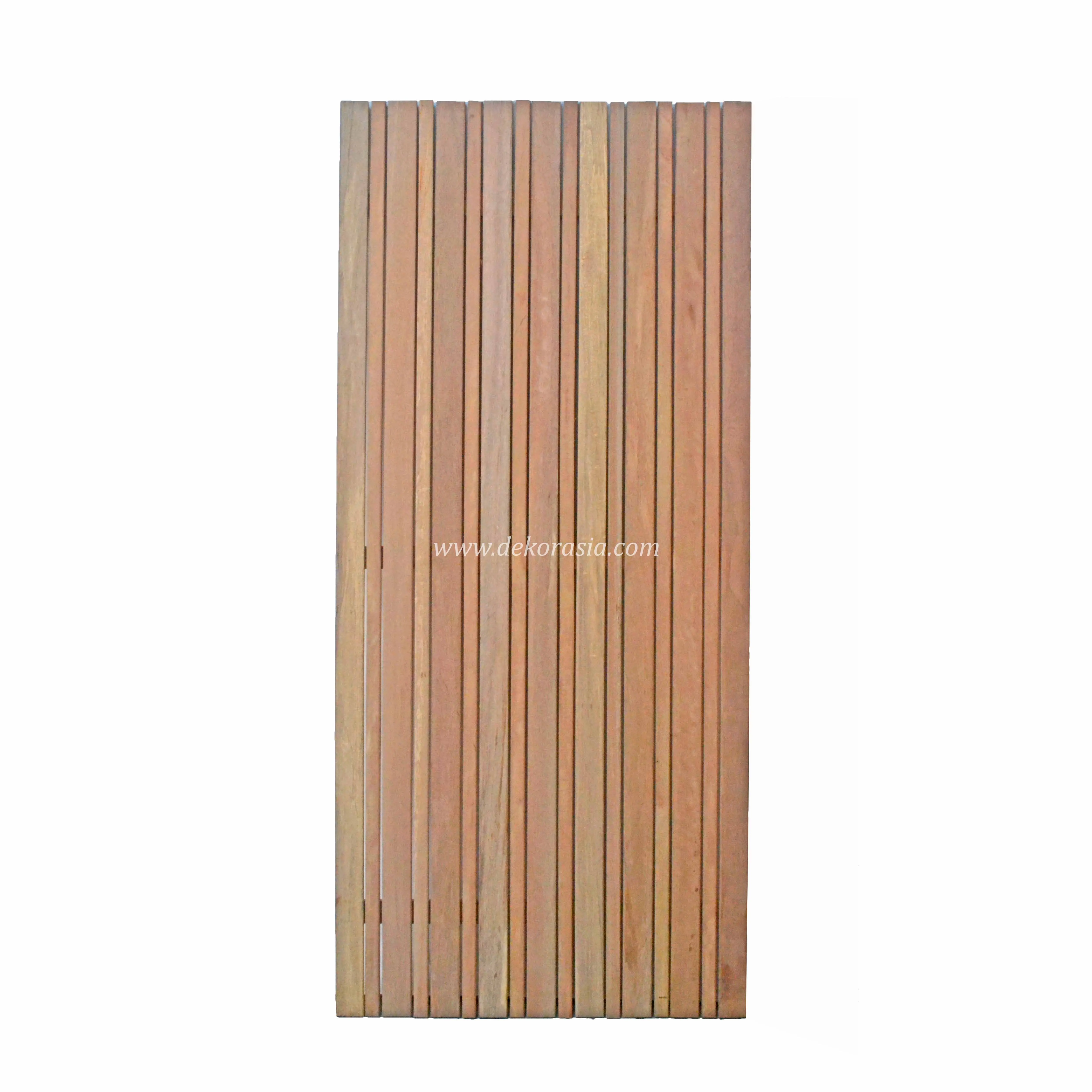 Best Type a Wood Fence Easy-to-Assemble Vertical Merbau Wood Screen ...