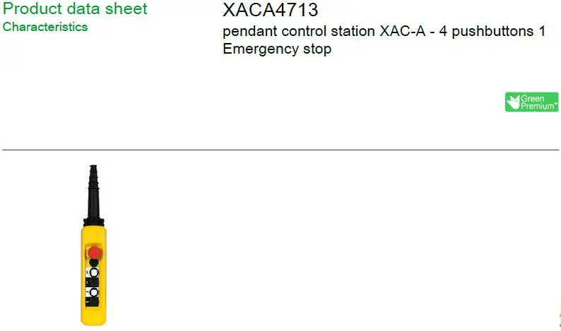 100% Original XACA4713 10 A Schneider Pendant Control Station