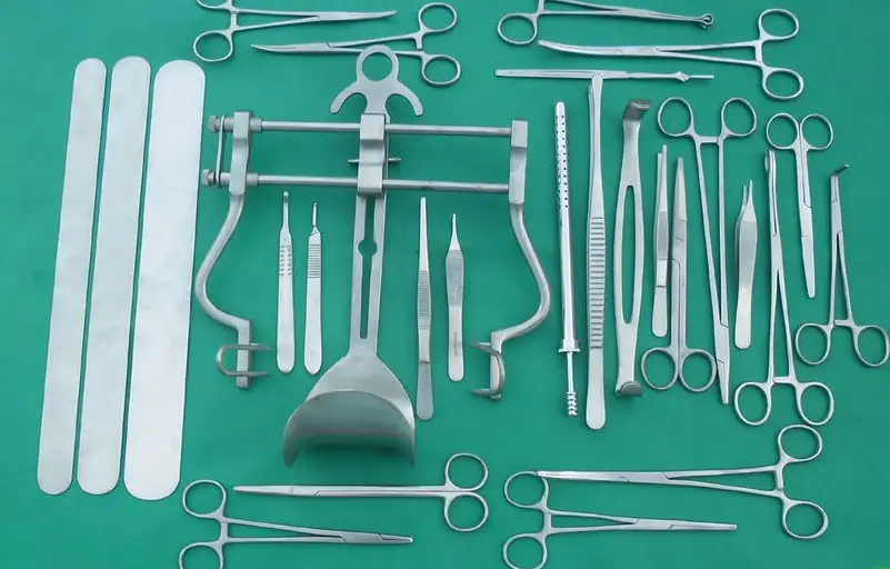 TOILET AND SUTURE SET SURGICAL INSTRUMENTS by NOMIBROTHERS