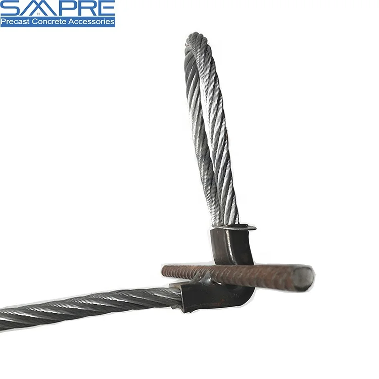 Bent/angled Wire Rope Cast-in Lifting Loop For Construction Precast ...