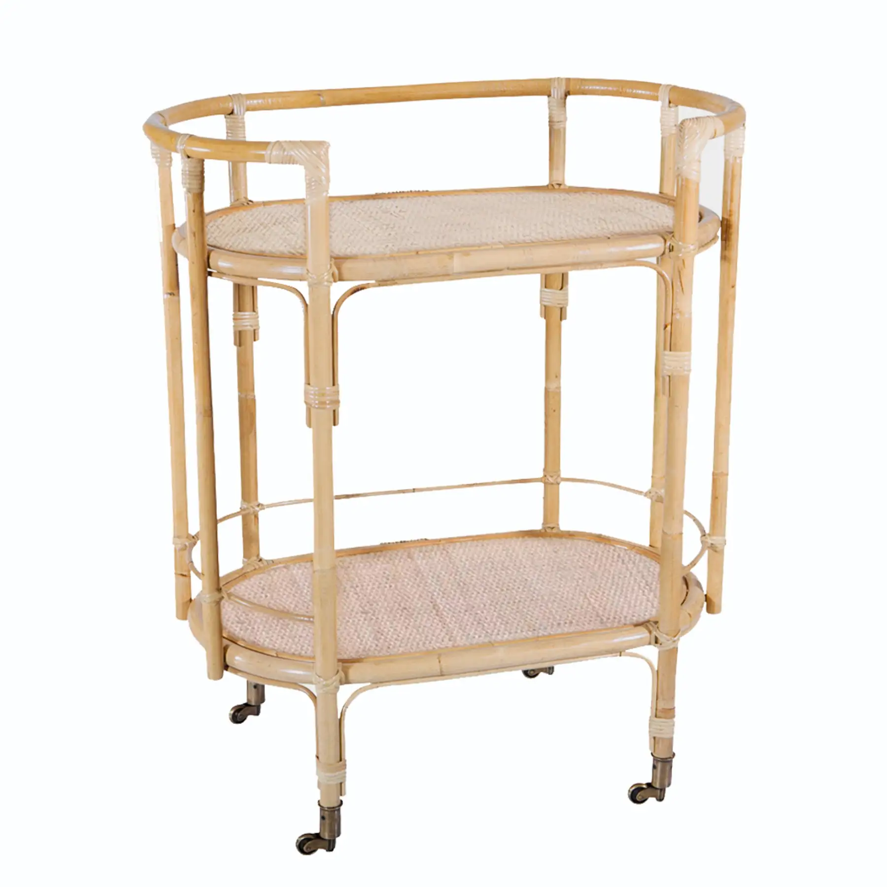 Handmade Vintage Rattan Serving Carts Trolleys - Buy Serving Cart,Salon ...