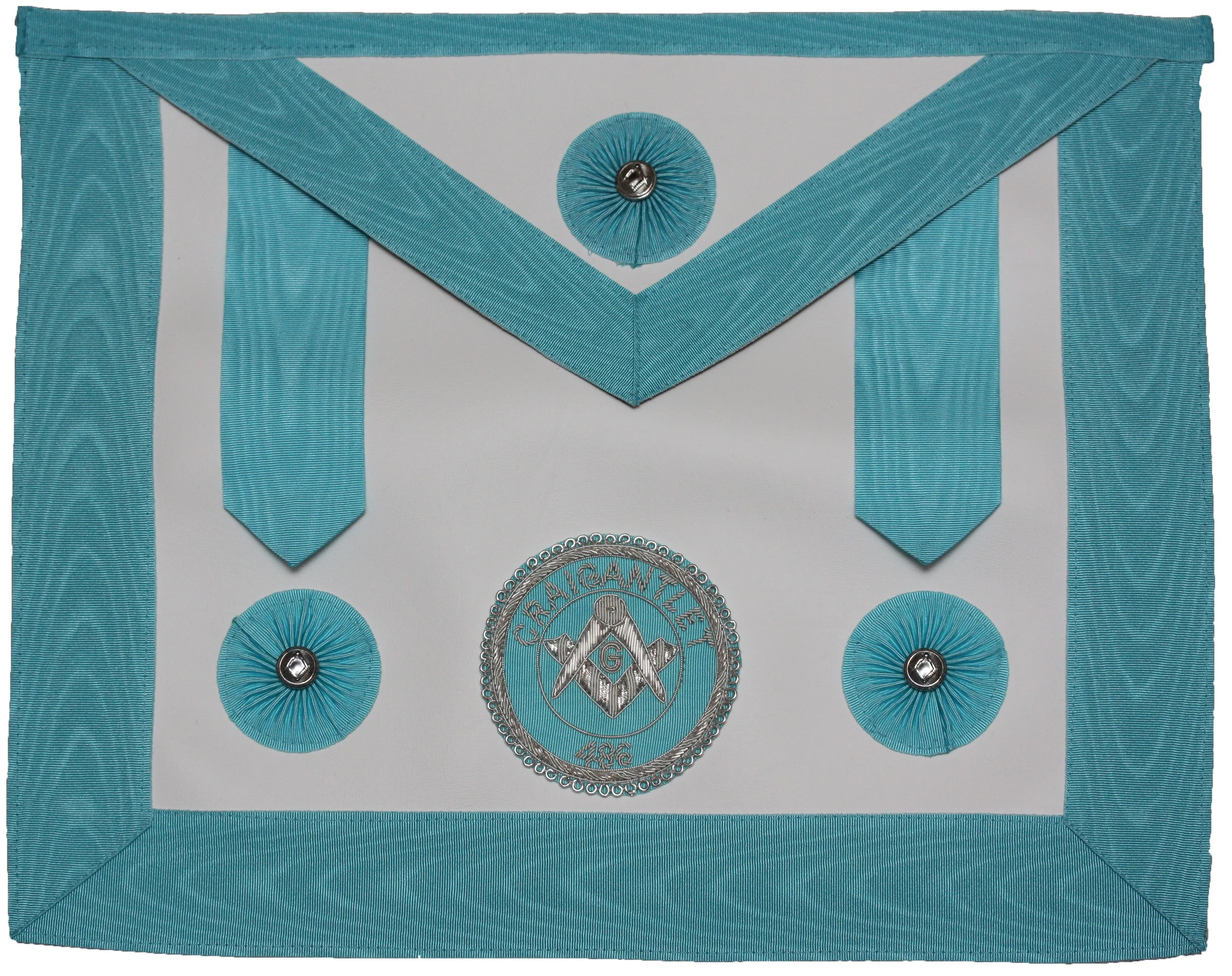 High Quality Masonic Apron Masonic Regalia Leather Blue Embroidered ...
