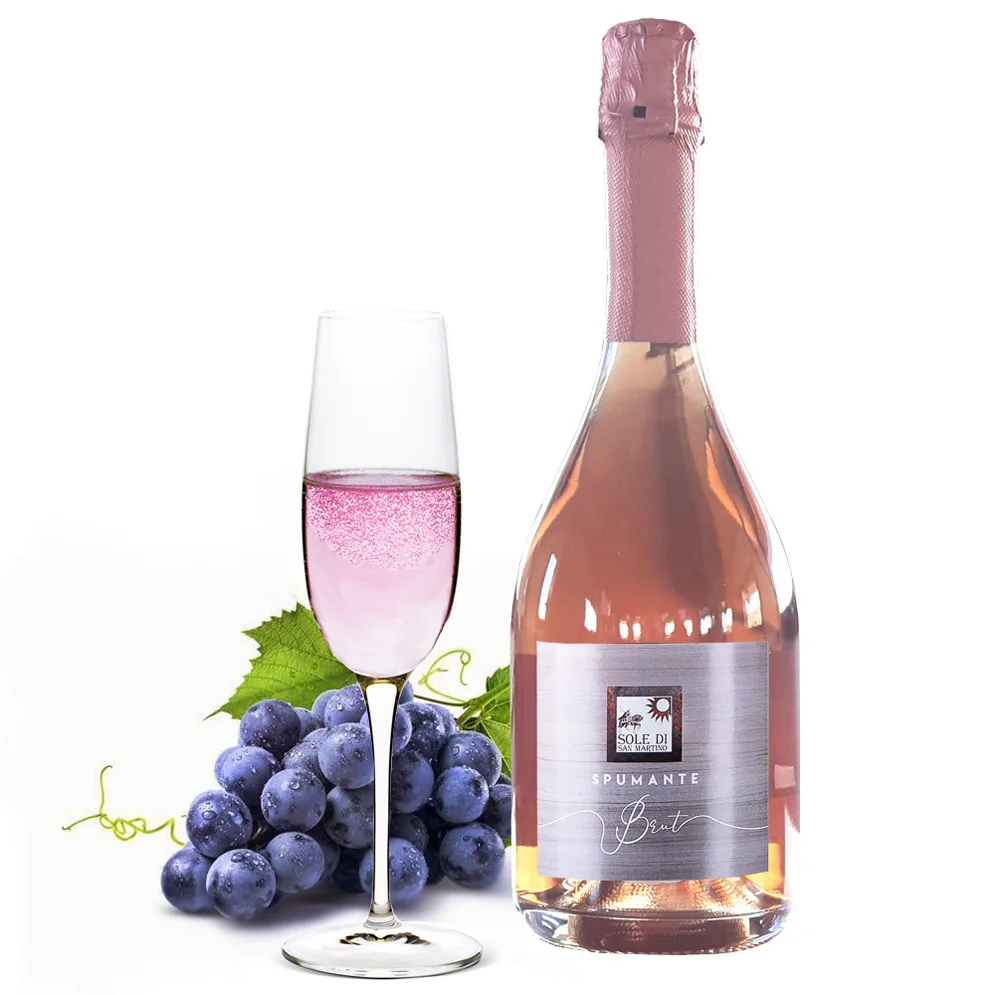 Italian Rose Pink Sparkling Wine Spumante Brut Charmat Method Aida 750 ...
