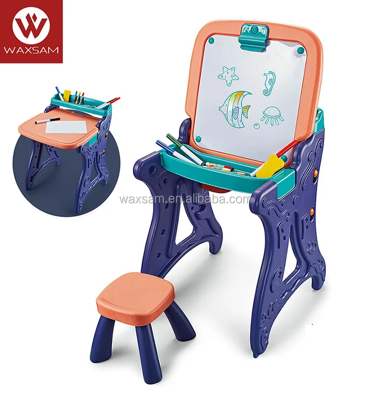 Art Easel For Kids 2 In 1 Drawing White Board Multifunctional Learning ...